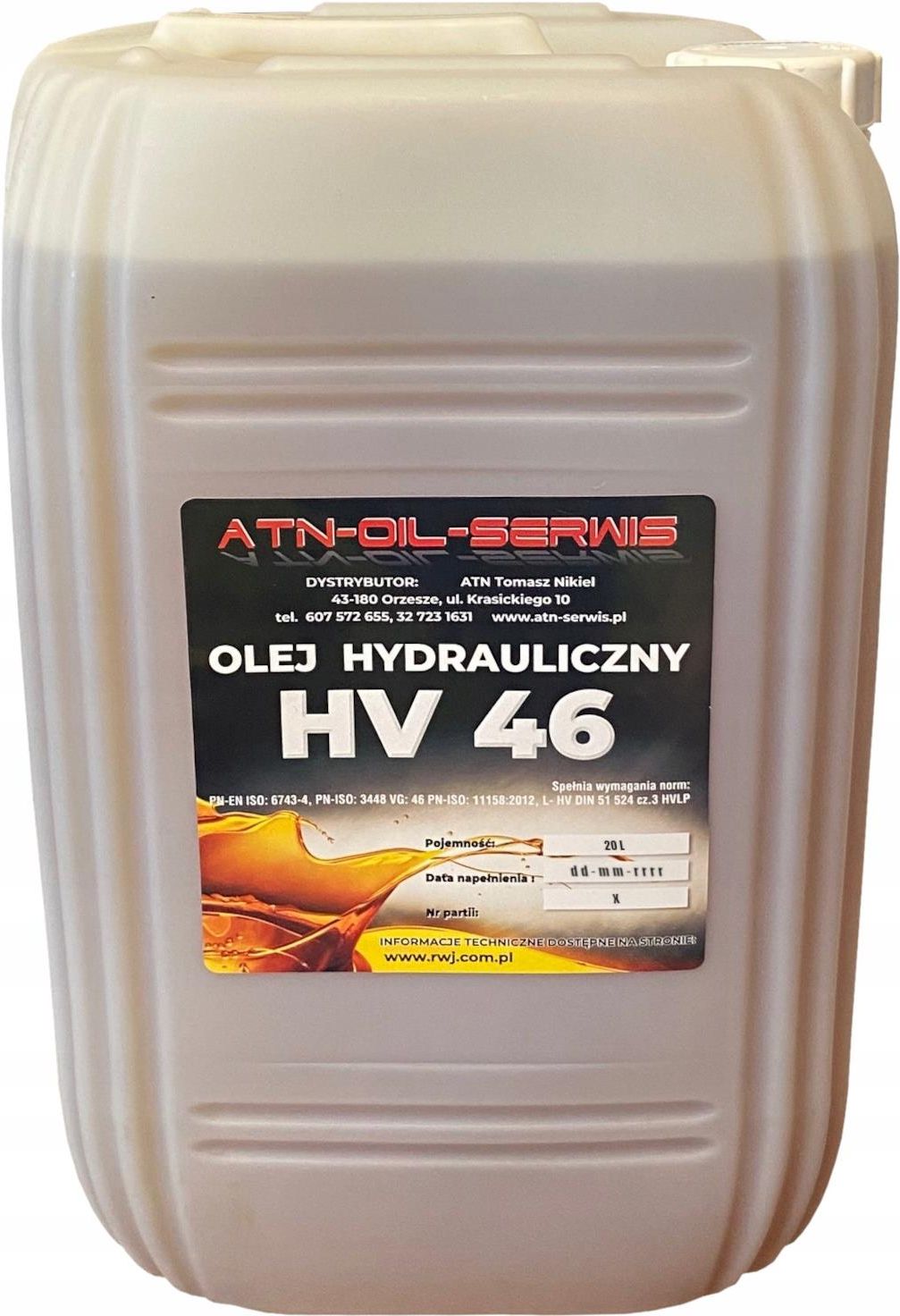 Jasol Olej Hydrauliczny L-Hv 46 20L - Opinie i ceny na Ceneo.pl