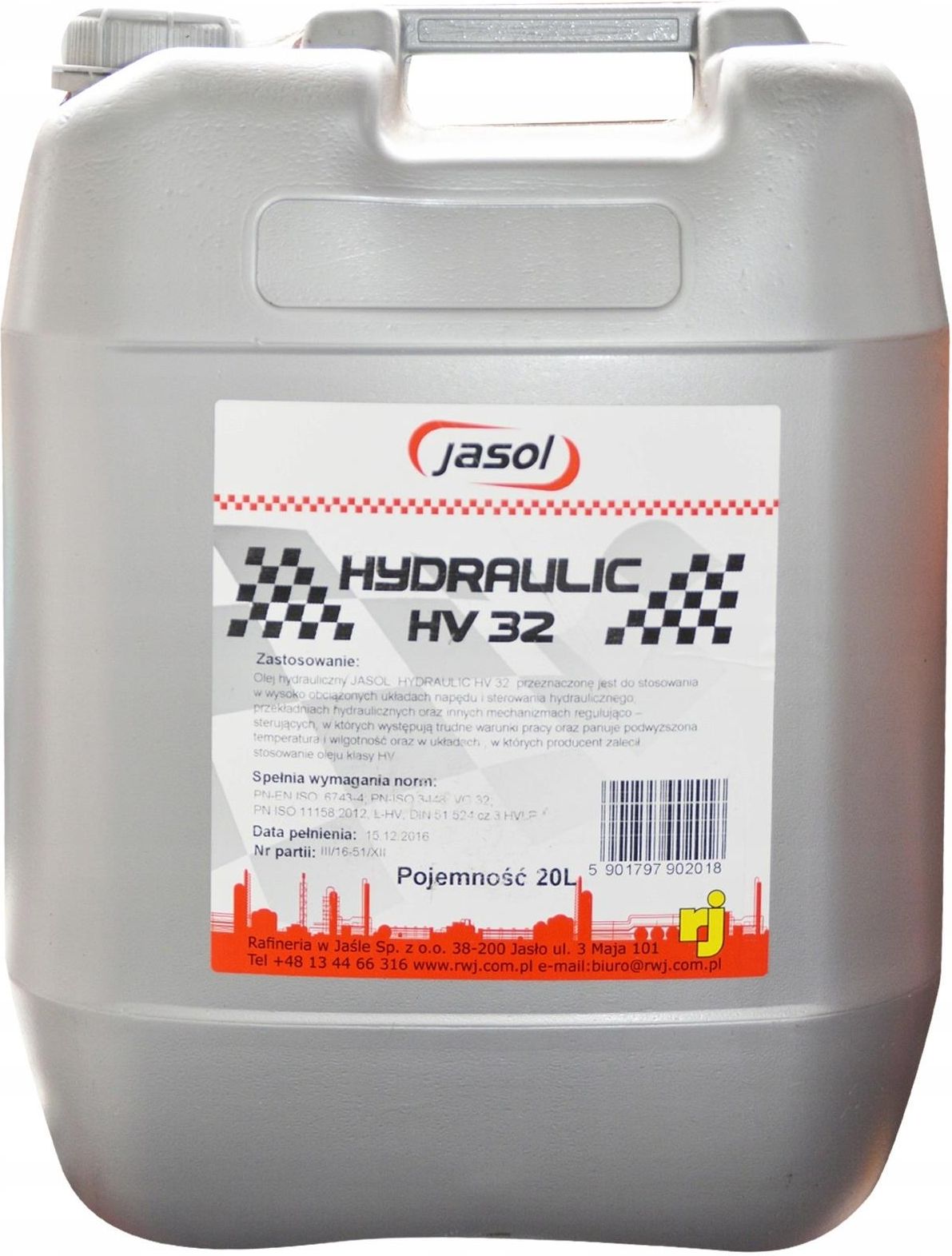Jasol Olej Hydrauliczny L Hv 32 20L Wys.Natychm - Opinie i ceny na Ceneo.pl