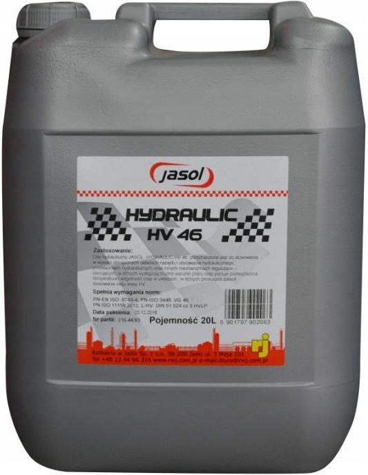 Jasol Hydraulic Hv 46 Zinc 20L - Opinie i ceny na Ceneo.pl