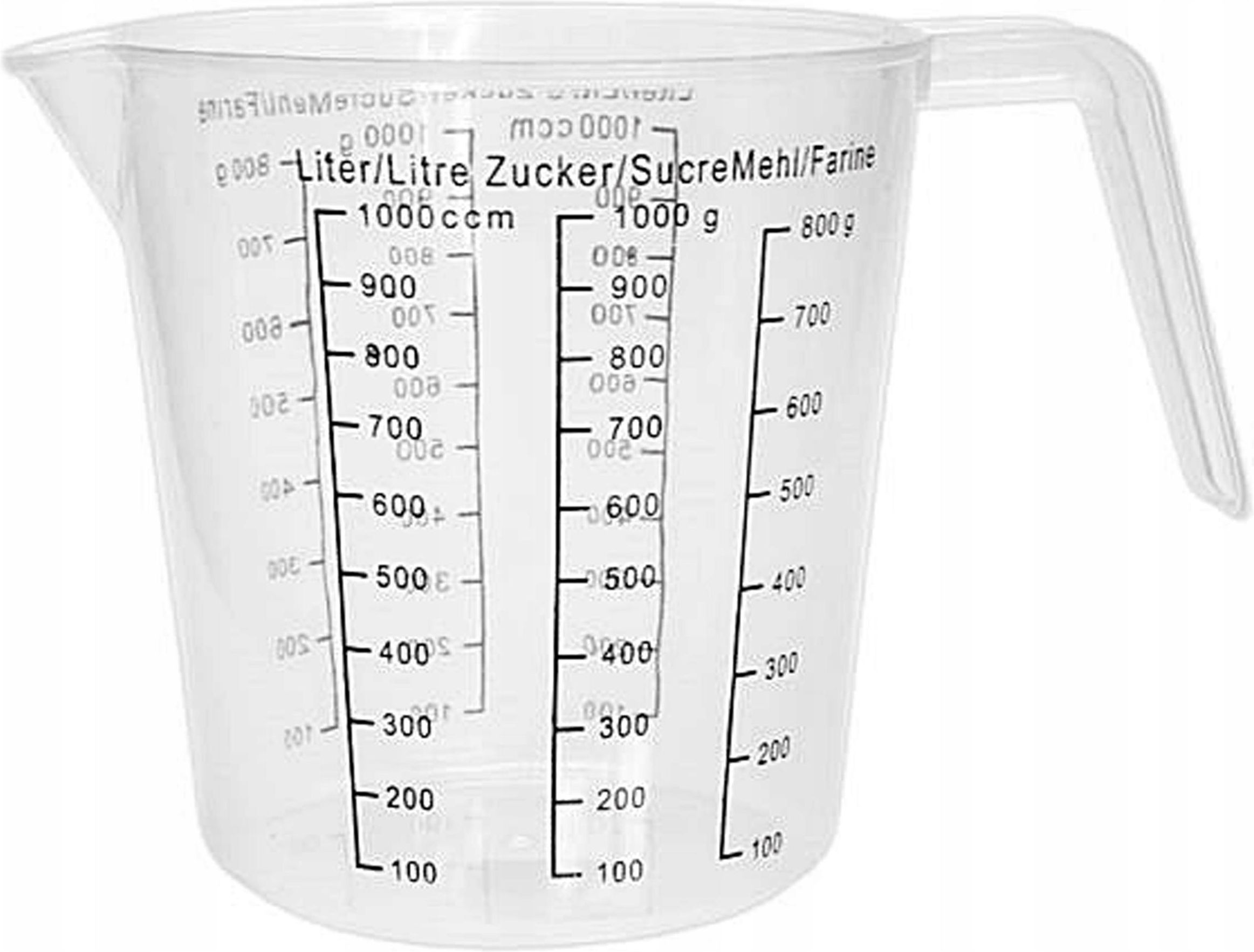 Plastikowa miarka dzbanek z dziubkiem 1000 ml 1l - Ceny i opinie - Ceneo.pl