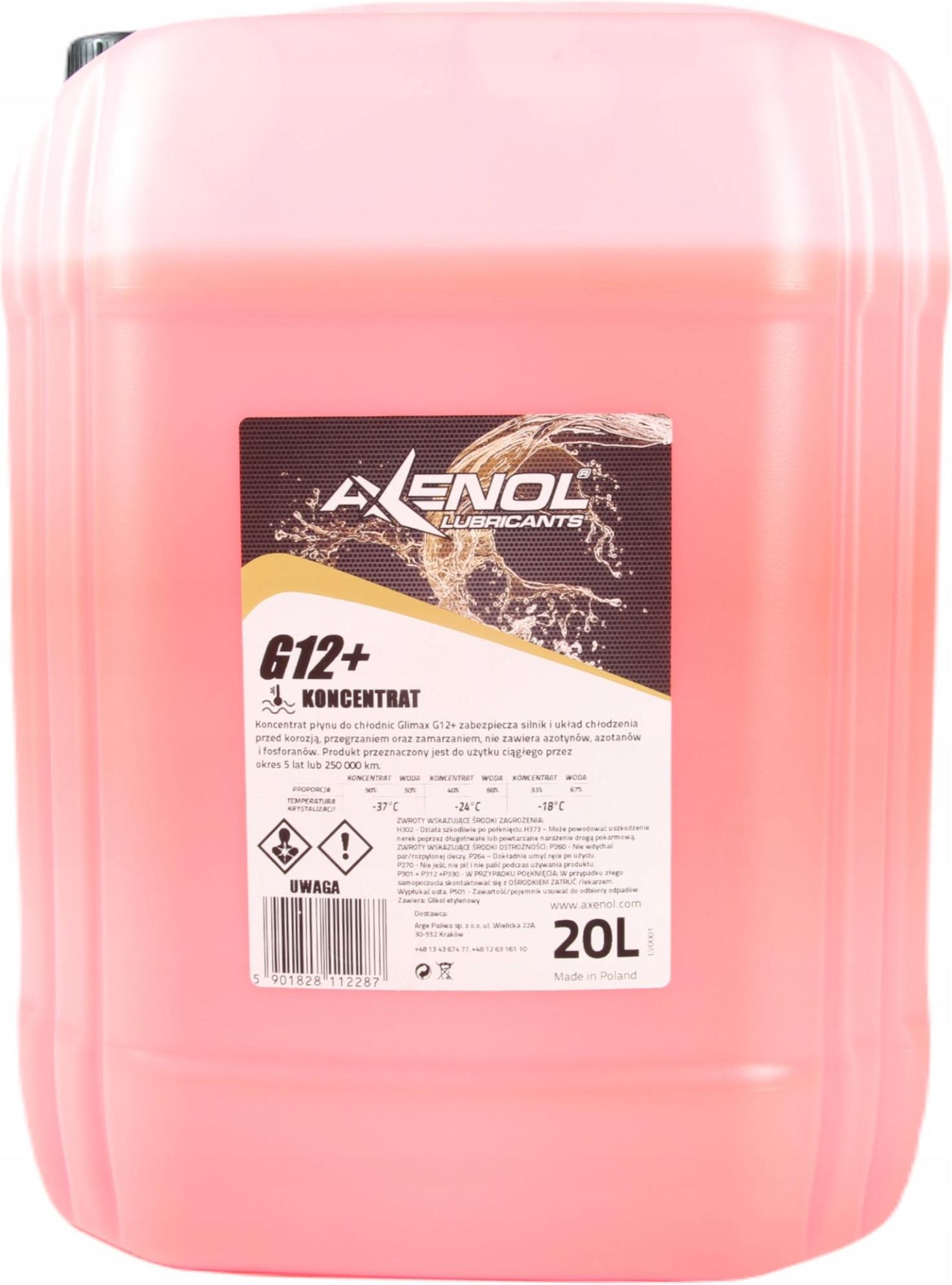 Axenol Glimax Koncentrat G-12+ 20L - Opinie i ceny na Ceneo.pl