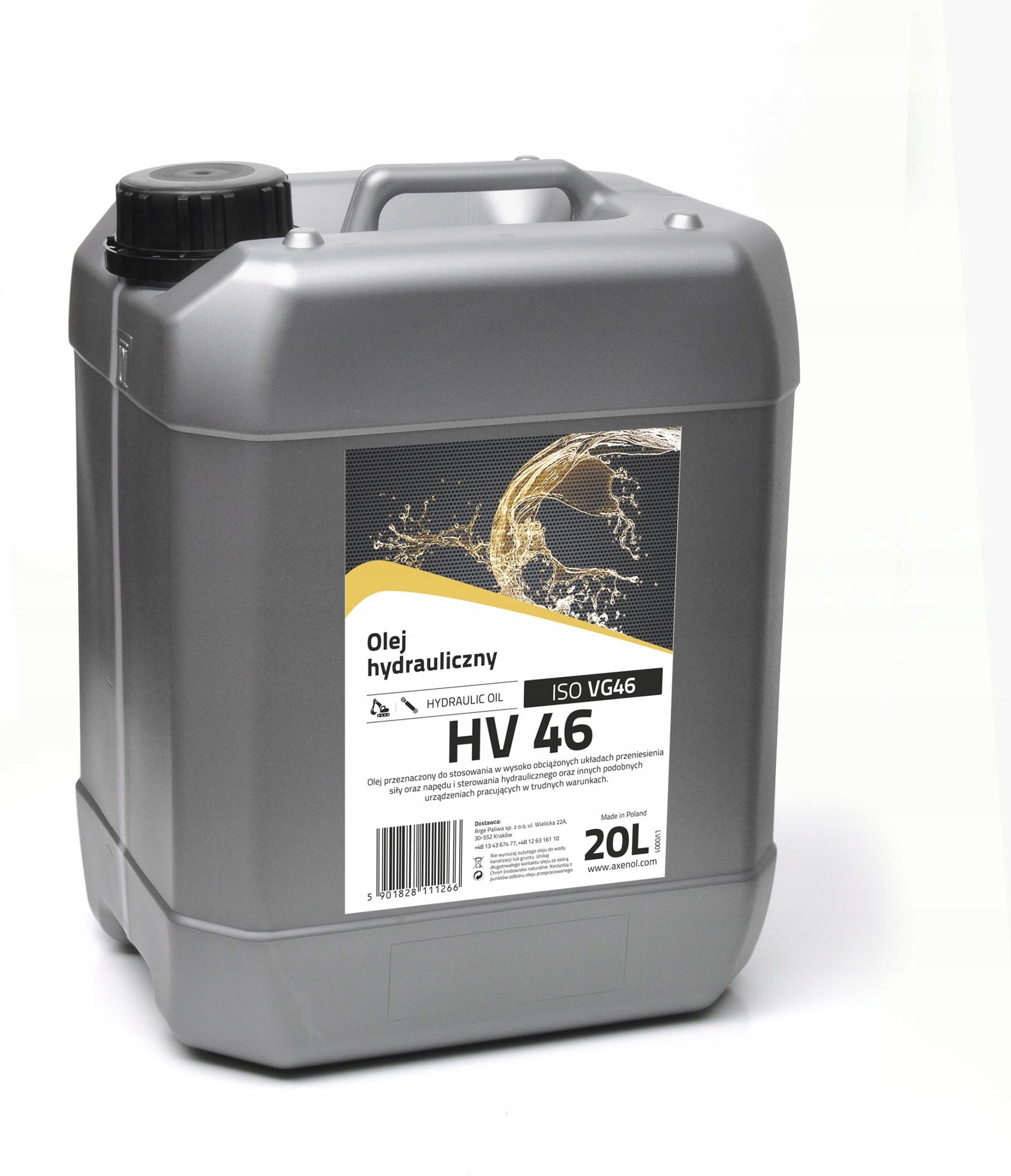Axenol Olej Hydrauliczny Hv 46 20L - Opinie i ceny na Ceneo.pl