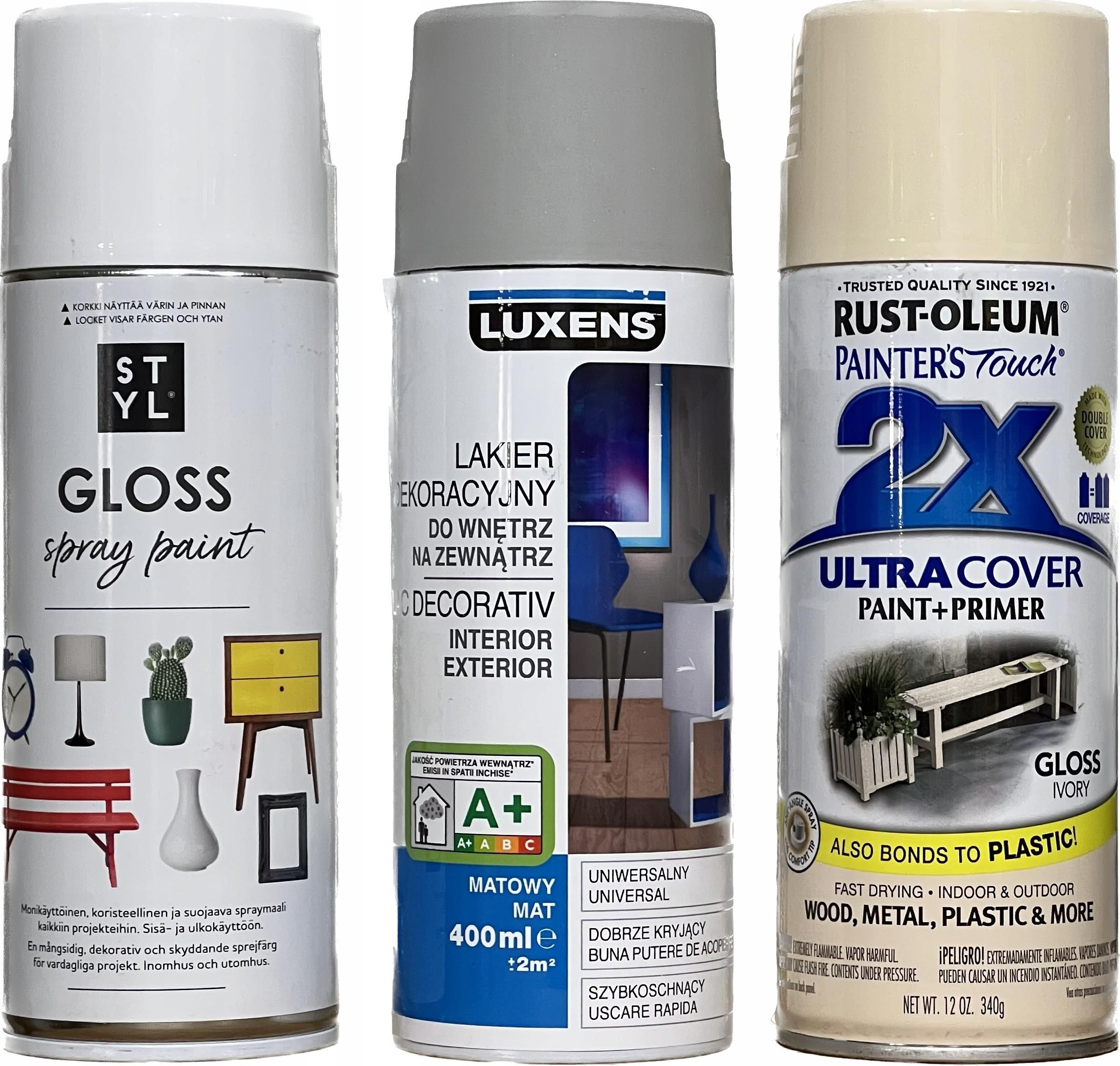 Farba w sprayu szara ciepła matowa 400ml Outlet - Ceny i opinie - Ceneo.pl