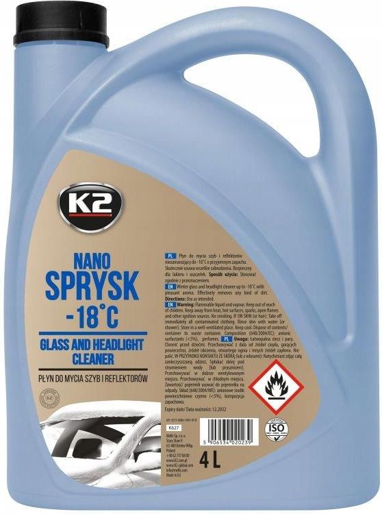 K2 Płyn Do Spryskiwaczy Zimowy Nano Sprysk 18C 4L - Opinie i ceny na ...
