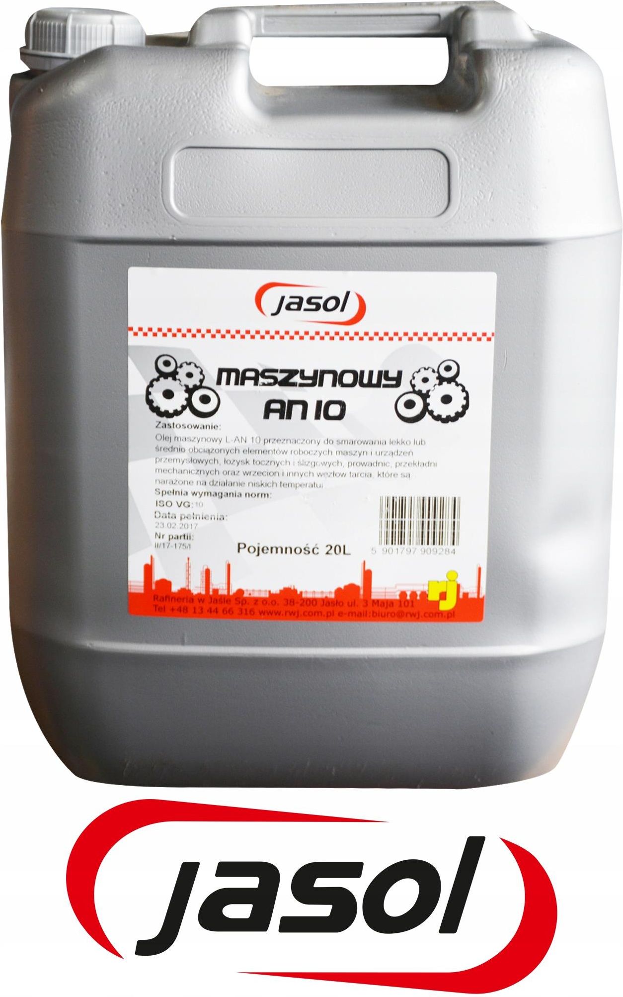 Jasol Olej Maszynowy Iso 3448 Din 51 501 L-An Vg10 20L - Opinie i ceny ...