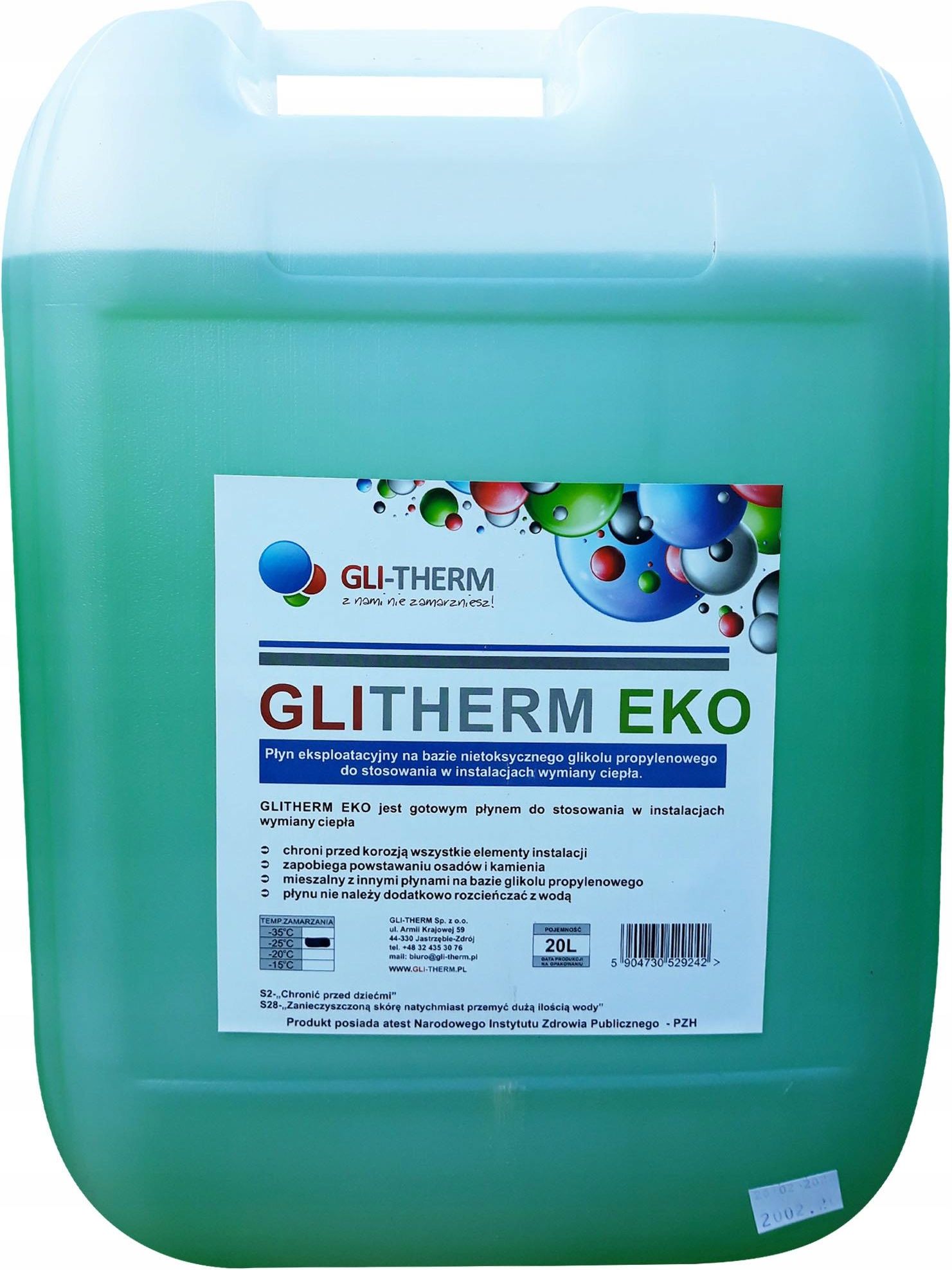 Glikol Propylenowy Ekologiczny Glitherm Eko-25 20L - Opinie i ceny na ...