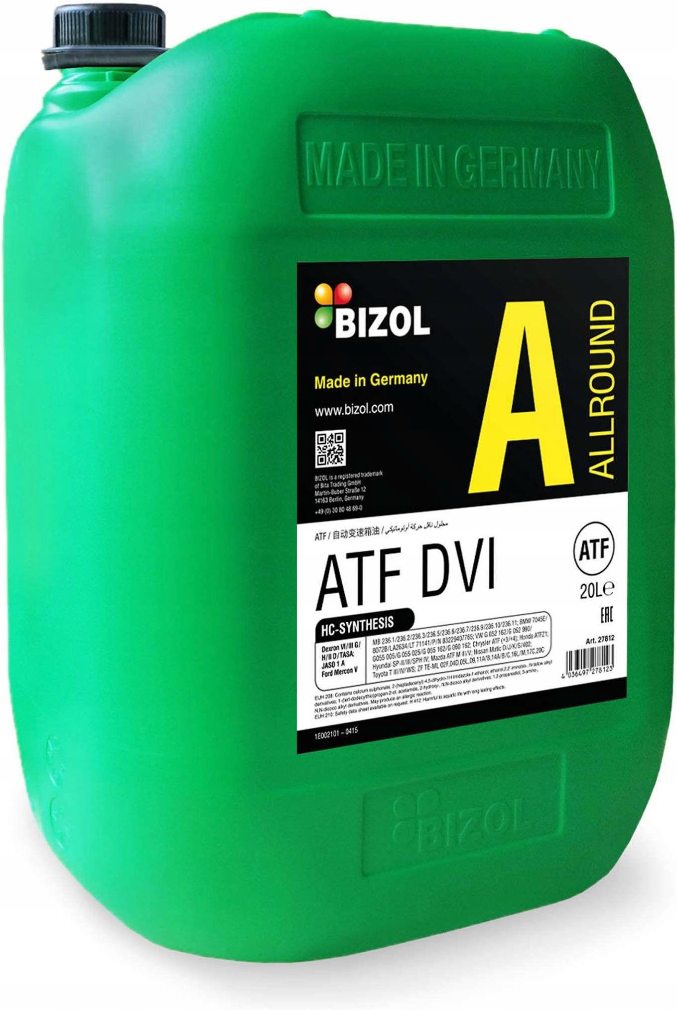 Bizol Allround Atf Dvi 20L - Opinie i ceny na Ceneo.pl