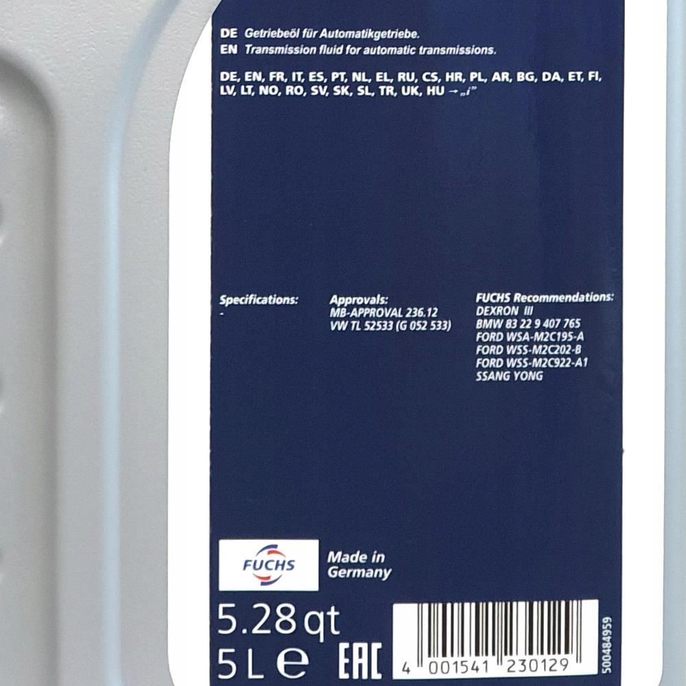 Fuchs Titan Atf 3353 5L Dexron Iii Mb 236.12 - Opinie i ceny na Ceneo.pl