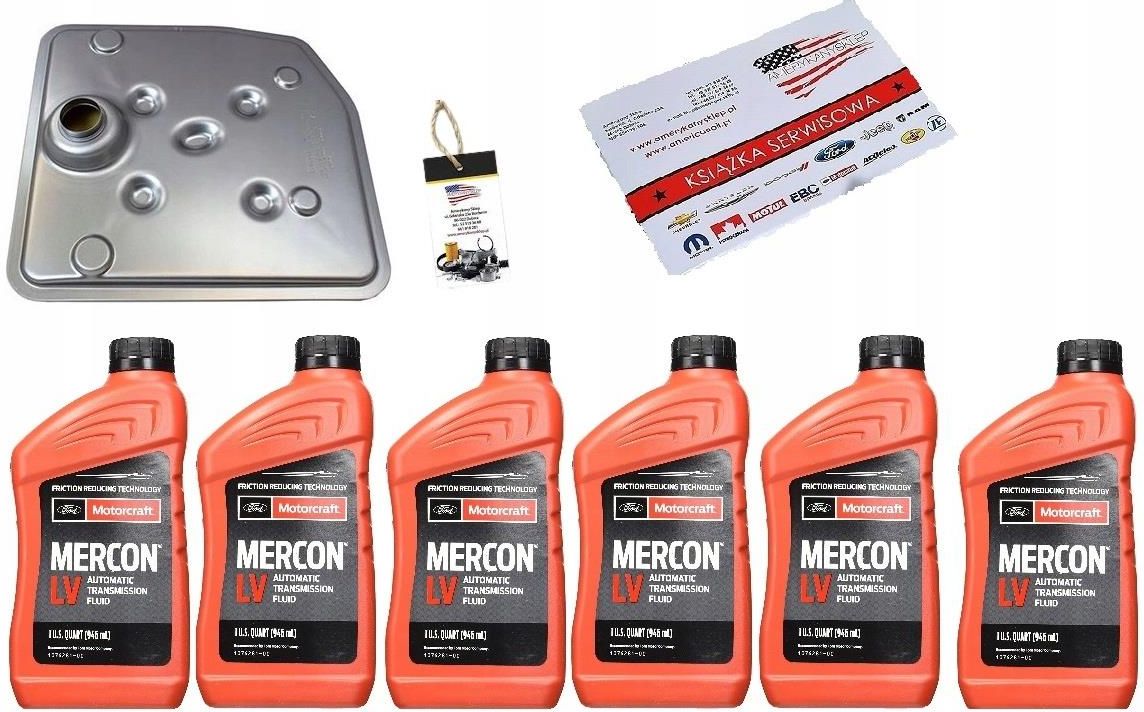 Motorcraft Mercon Lv 6X1L Plus Filtr Skrzyni Ford Mustang 1117 Ft188 ...