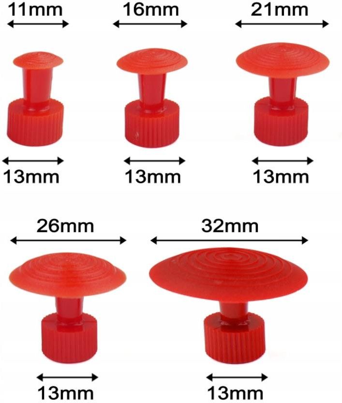 Daro Narzędzia Grzybki Adaptery Naprawy Bez Lakierowania Pdr 5szt ...