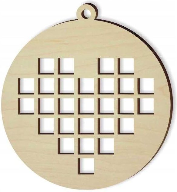 Bombka serce Pikselowa zawieszka drewniana 10 szt - Ceny i opinie ...