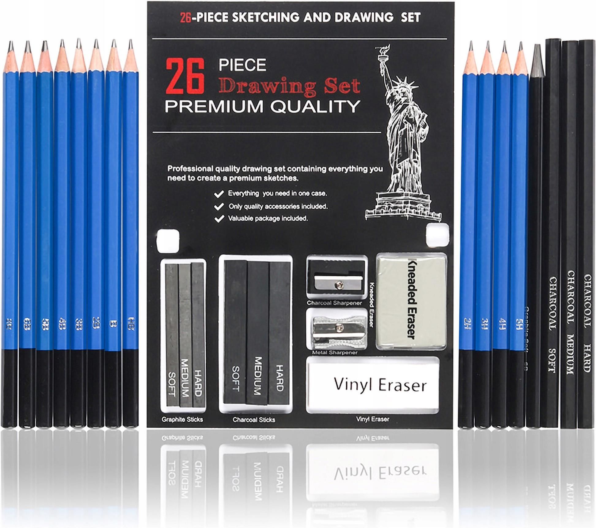 Zestaw Do Rysowania I Szkicowania, Ołówki I Węgiel - Ceny i opinie ...