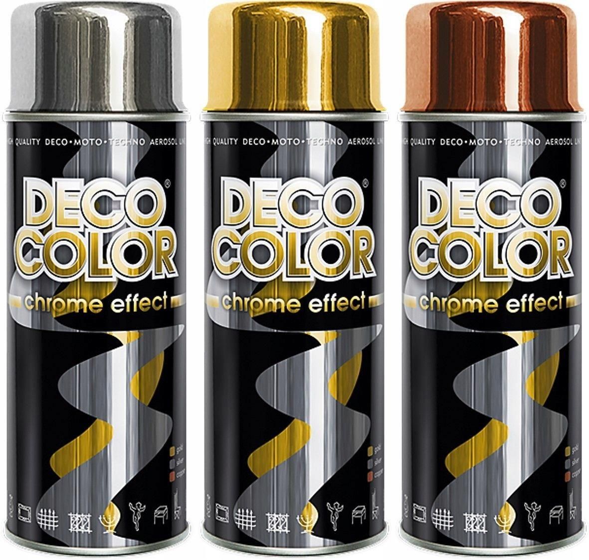 Deco Color Farba Chrome Srebrny Lustro Lakier - Opinie i ceny na Ceneo.pl