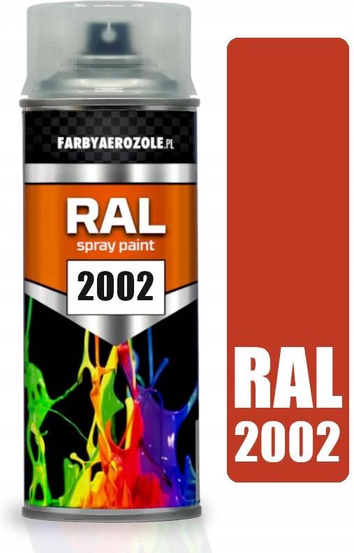 Farbyaerozole Lakier Spray Akryl Ral 2002 Ceglasty Półmat 400Ml ...