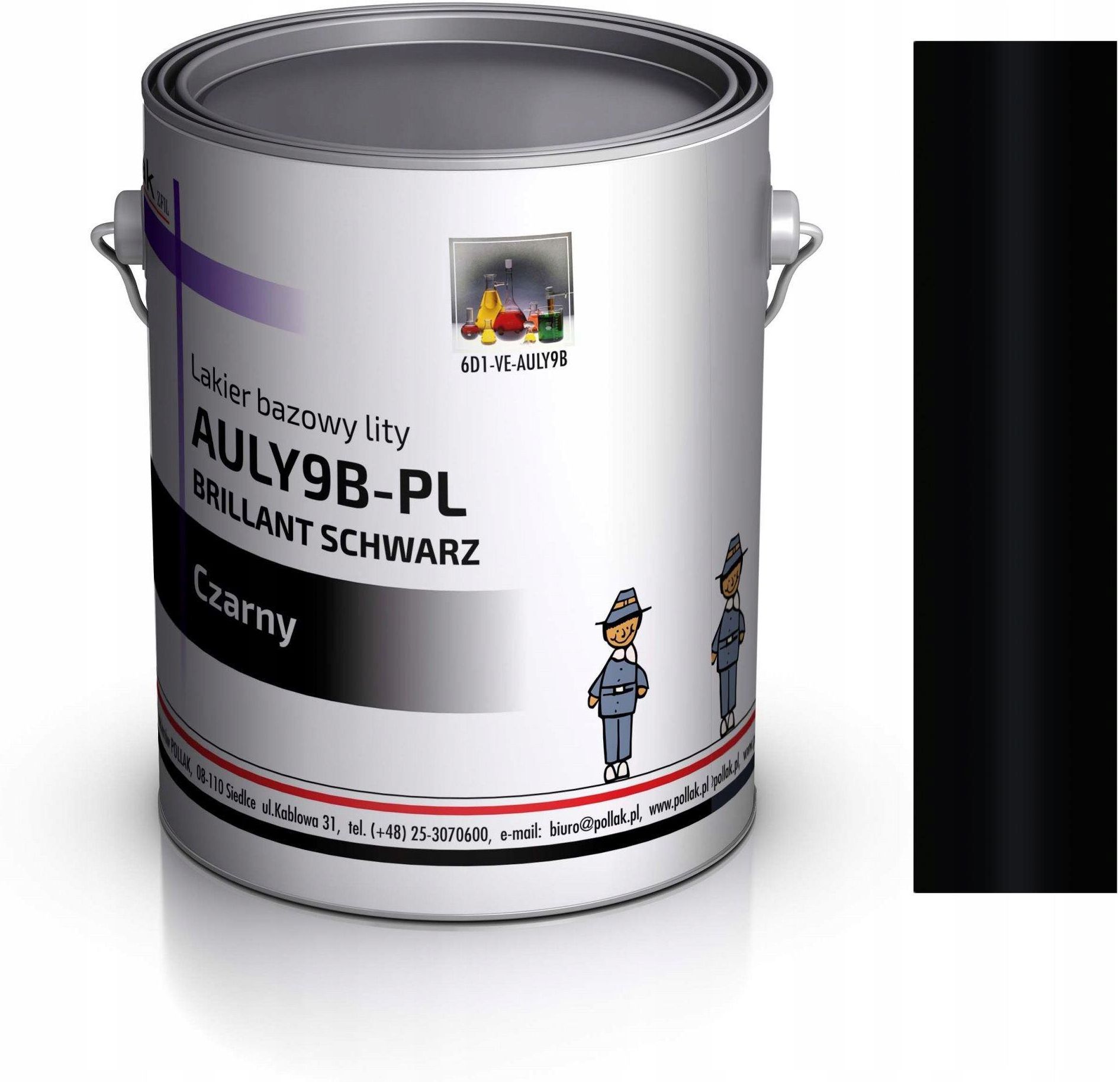 Pollak Lakier Bazowy Czarny Brillant Schwarz Audi Ly9B 1L - Opinie i ...