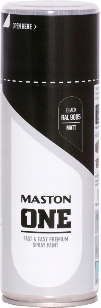 Maston One Farba Spray Ral 9005 Czarny Mat 400Ml - Opinie i ceny na ...