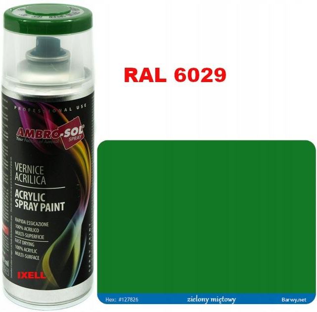 Ambro-Sol Ral 6029 Lakier Akryl Spray Zielony Połysk 1233 - Opinie i ...