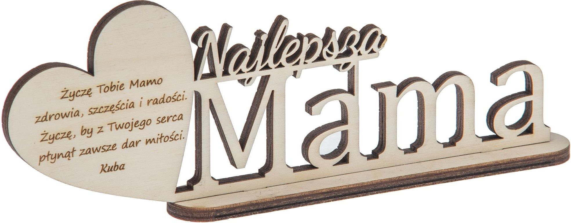 Napis Najlepsza Mama Dzień Matki grawer - Ceny i opinie - Ceneo.pl