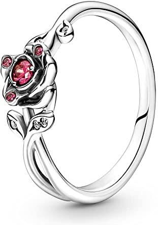 Pandora Disney Piękna i bestia Rose pierścionek ze srebra wysokiej ...