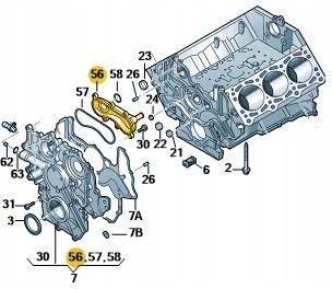 Audi Oe Osłona Rozrządu A4 A6 A7 A8 Q5 059103525F Aso - Opinie i ceny ...