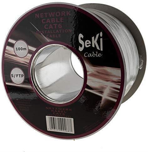 SEKI KABEL SIECIOWY KAT. 6 100 M S/FTP PIMF, KABEL DO UKŁADANIA - LAN ...