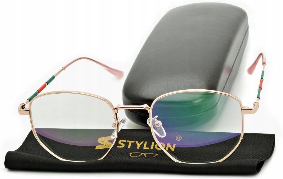 Stylion Okulary Minusy Antyrefleks Oprawki Korekcyjne Gold St316C ...
