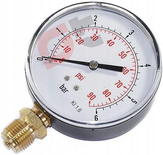 Manometr 0-6 Bar Dolny 1/2 Cala 100Mm M100R06 - opinie i ceny na Ceneo.pl