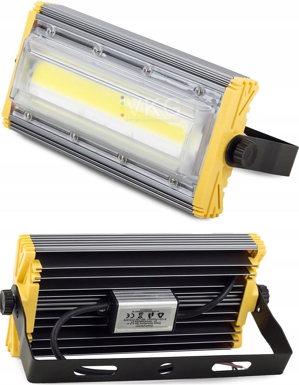 Lampa warsztatowa Azaris Lampa Ogrodowa Led Halogen Zewnętrzna 50W ...