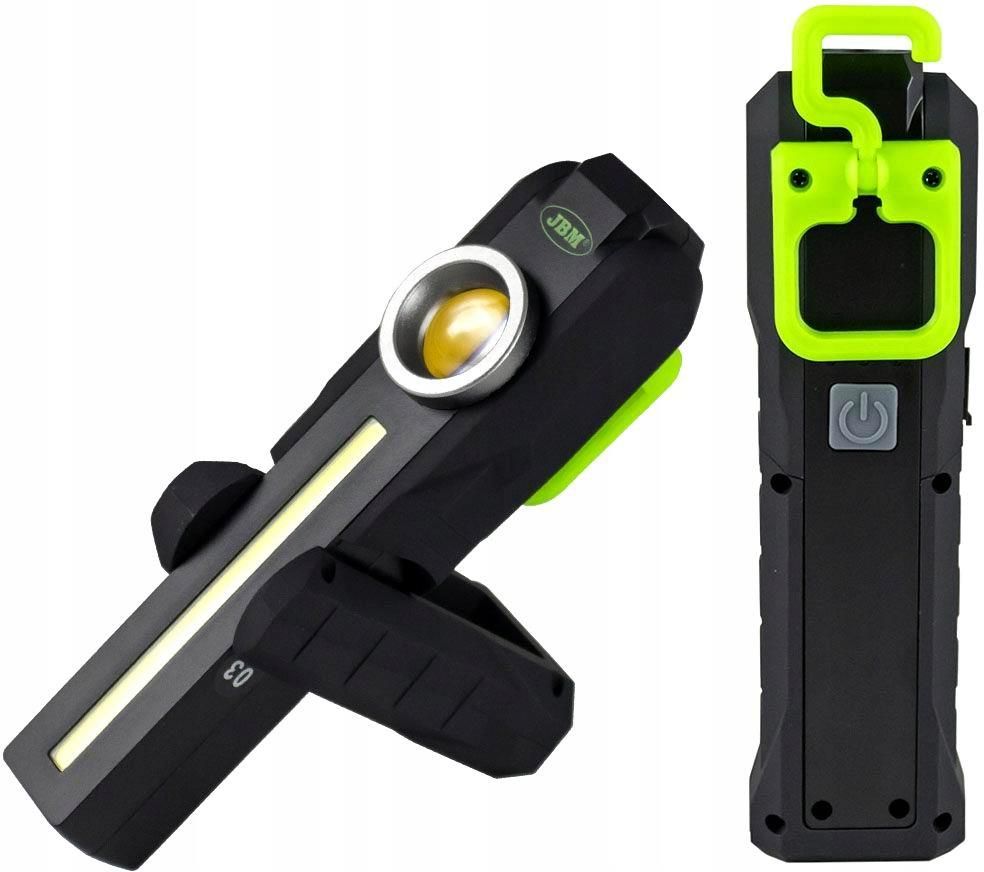 Lampa warsztatowa Jbm Latarka Światło Ciepłe Zimne 3x Led Cob 300lm 5W ...