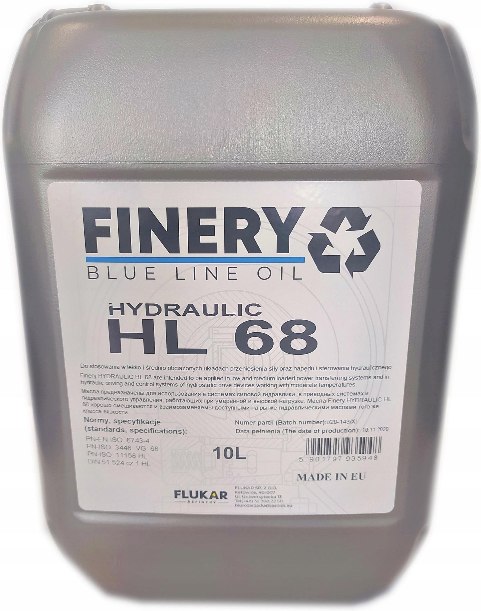Finery Hydraulic Hl 68 10L Olej Hydrauliczny - Opinie i ceny na Ceneo.pl