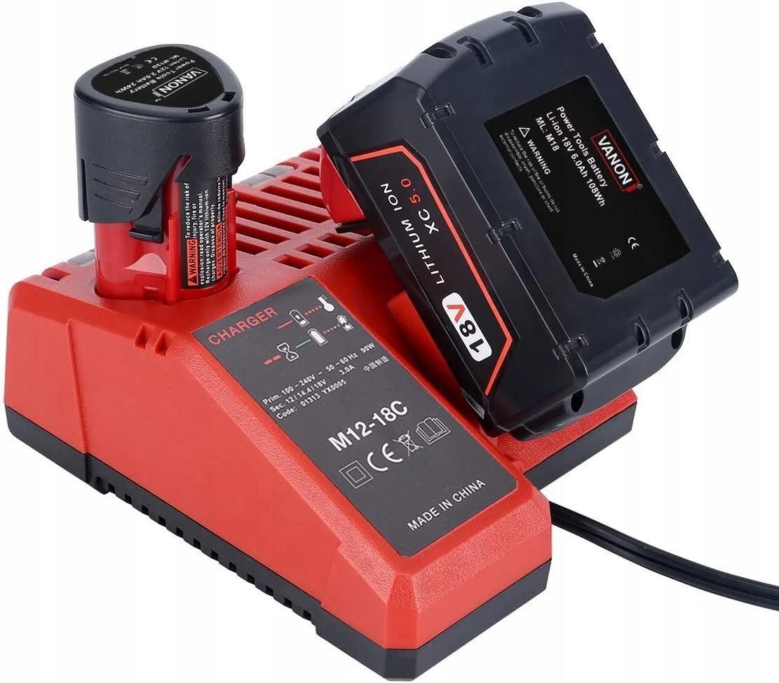 Ładowarka do Milwaukee Bateria Li-Ion M12-18C 4932352959 - Opinie i ...