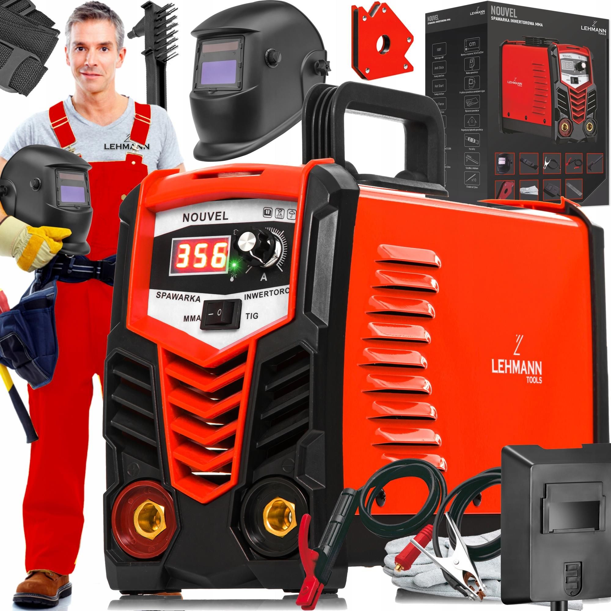 Spawarka Lehmann Spawarka Inwertorowa Elektrodowa 350A Tig Mma 230V ...