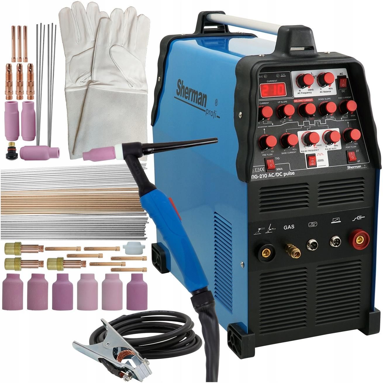 Spawarka Sherman Spawarka Tig Ac/Dc 200 Hf Puls Aluminium Zestaw - Opinie i ceny na Ceneo.pl