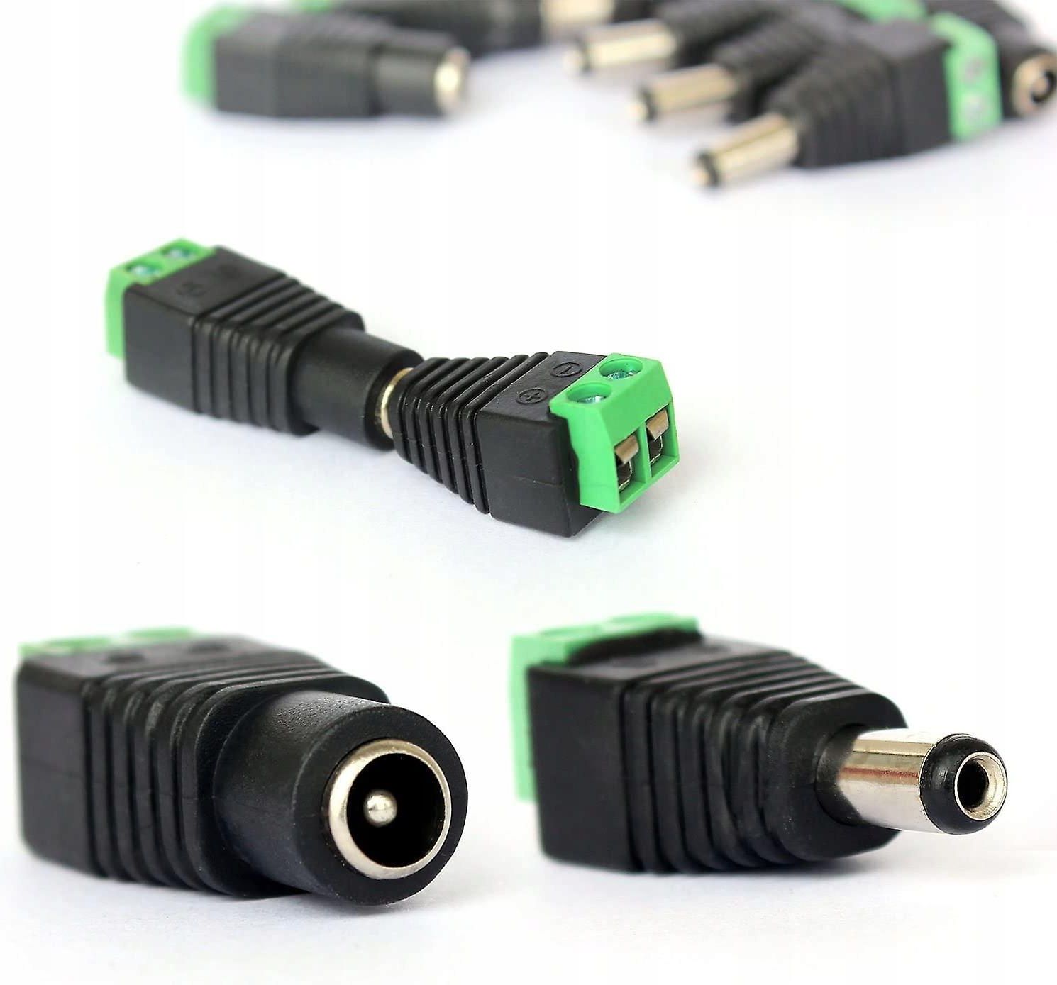 10X Male/Female Dc Connector For Video - opinie i ceny na Ceneo.pl