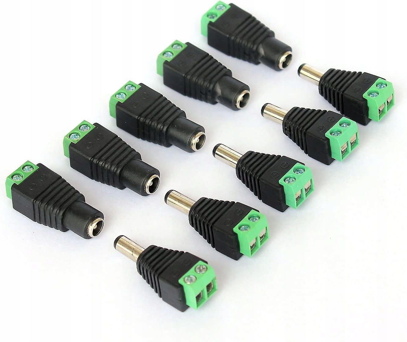 10X Male/Female Dc Connector For Video - opinie i ceny na Ceneo.pl
