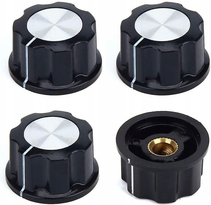 Potentiometer Control Knobs 4 Pcs Rounded - opinie i ceny na Ceneo.pl