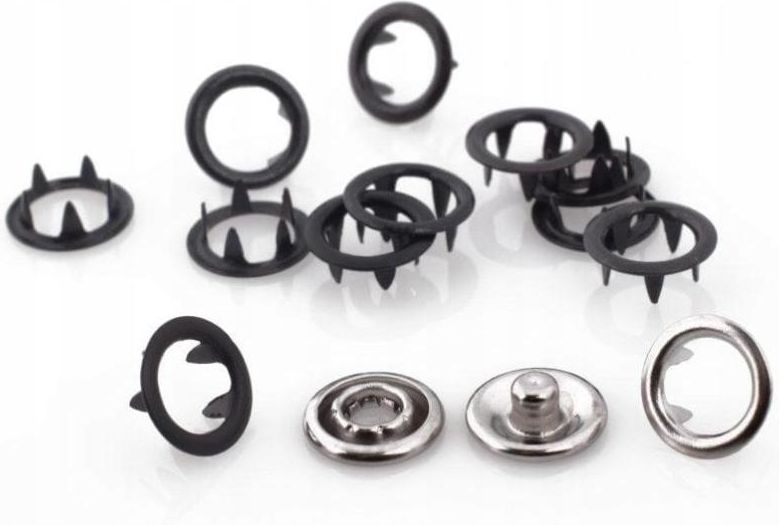 Zatrzaski, Napy Springi 9,5 mm Czarne 50 kpl - Ceny i opinie - Ceneo.pl