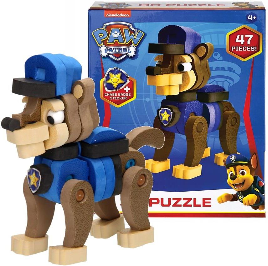 Sambro Psi Patrol Chase Puzzle Piankowe 3D 47 Elementów - Ceny i opinie ...