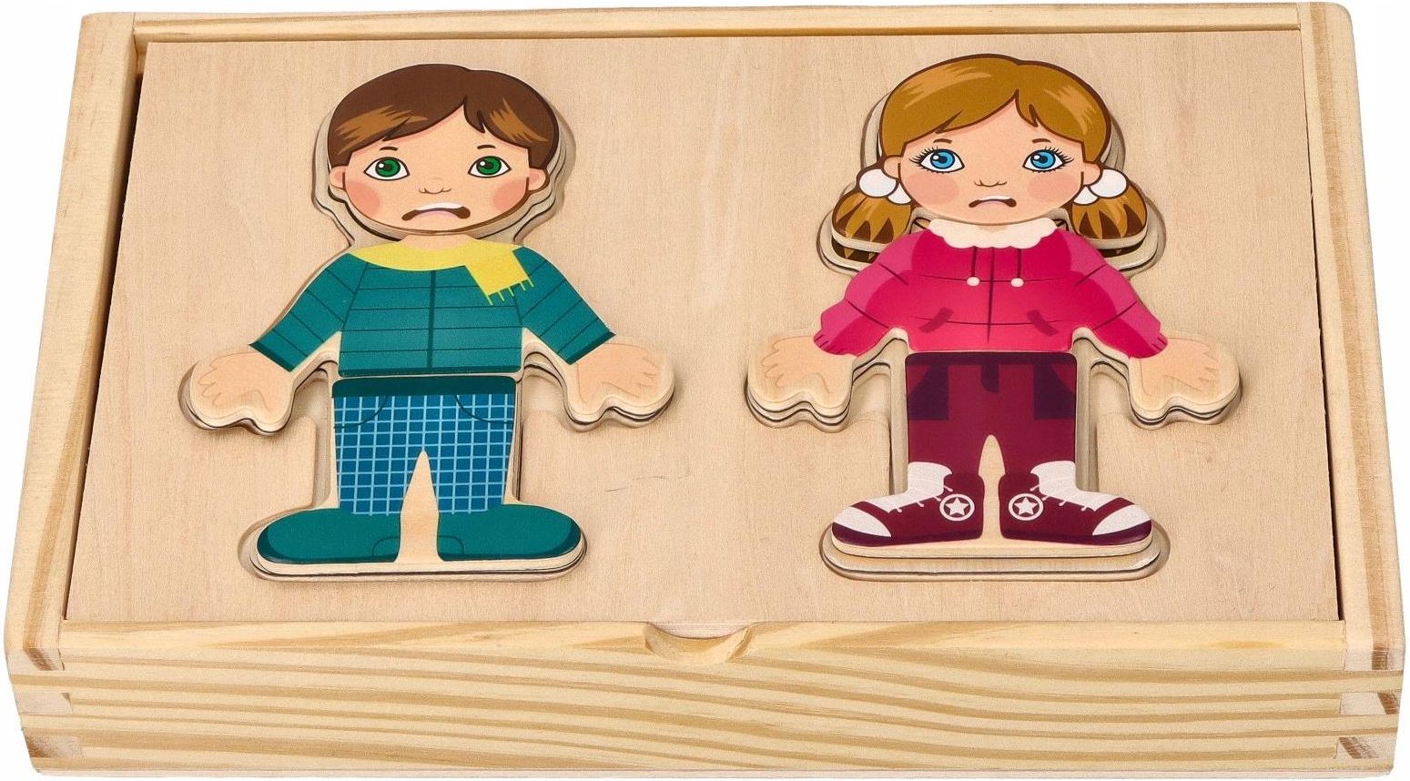 Adam Toys Zabawki Dla Dzieci Układanka Magnetyczna Ubieranka - Ceny i ...