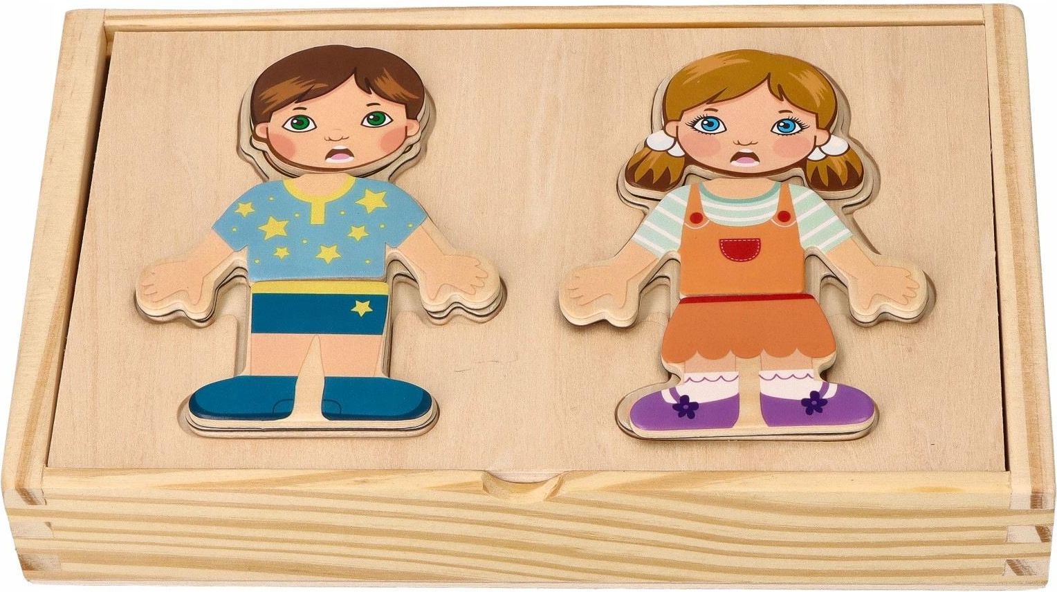 Adam Toys Zabawki Dla Dzieci Układanka Magnetyczna Ubieranka - Ceny i ...