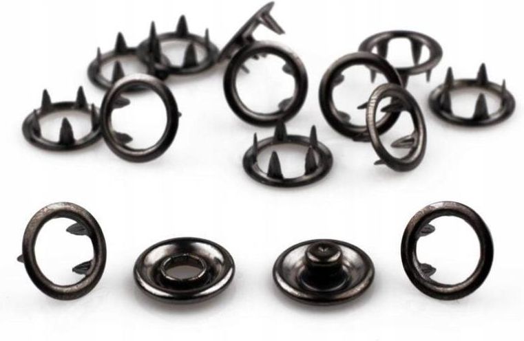 Zatrzaski, Napy Springi 9,5 mm Grafit metal 10 kpl - Ceny i opinie ...
