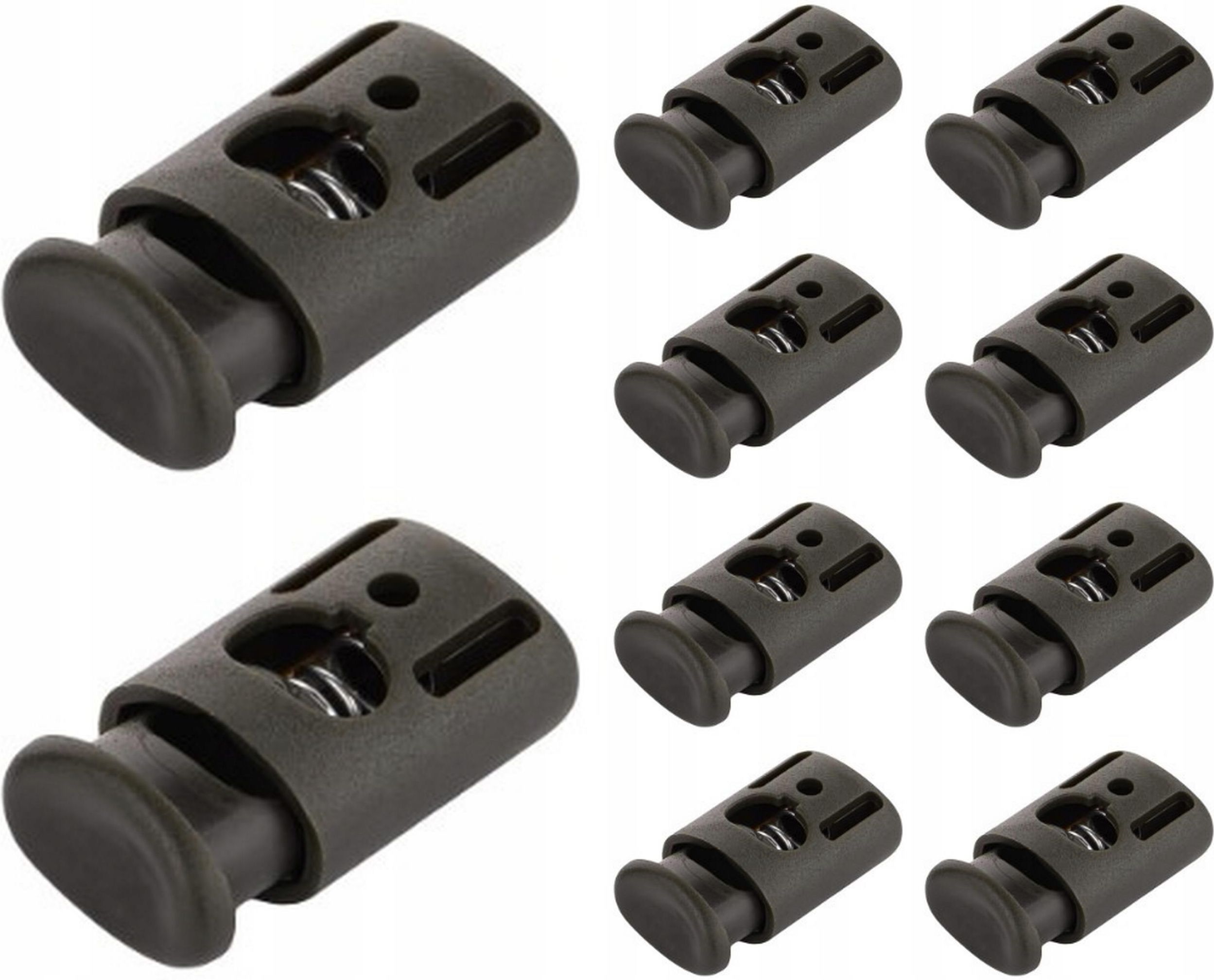 Stoper Końcówka Sznurka Zacisk 5mm 10szt Oliwka - Ceny i opinie - Ceneo.pl