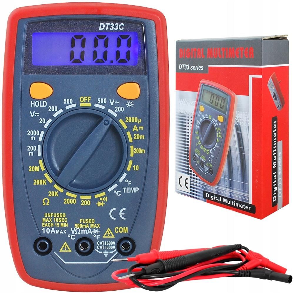 Miernik uniwersalny Lamex Multimetr Cyfrowy UniwersalnyDT33C DT33C ...