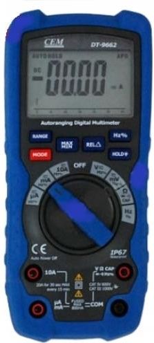 Miernik uniwersalny Cem Multimetr Dt-9662 Automat Bargraf Ip67 DT9662 ...