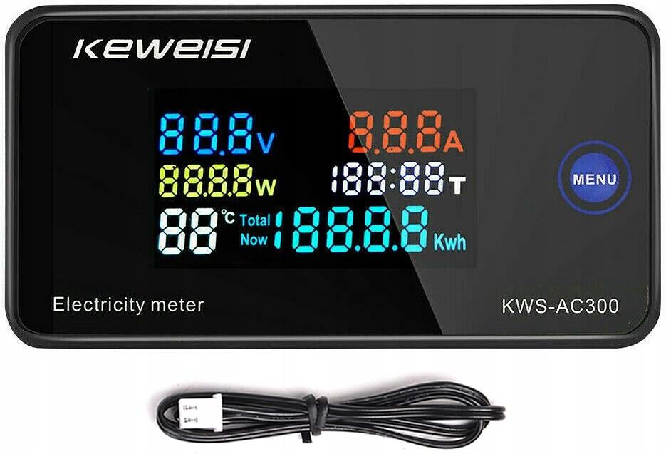 Keweisi Miernik Prądu Watomierz Woltomierz Ac300-10A Ac KWSAC300 - Inne ...
