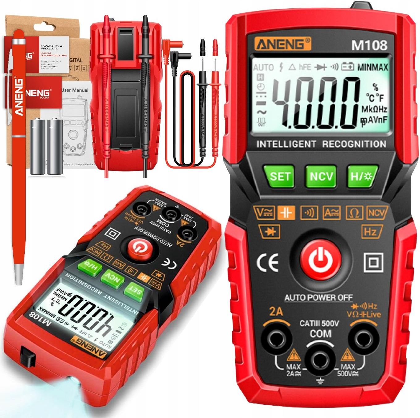 Miernik uniwersalny Aneng Multimetr Automatyczny Miernik M108+Led+Hz M108 - Opinie i ceny na ...