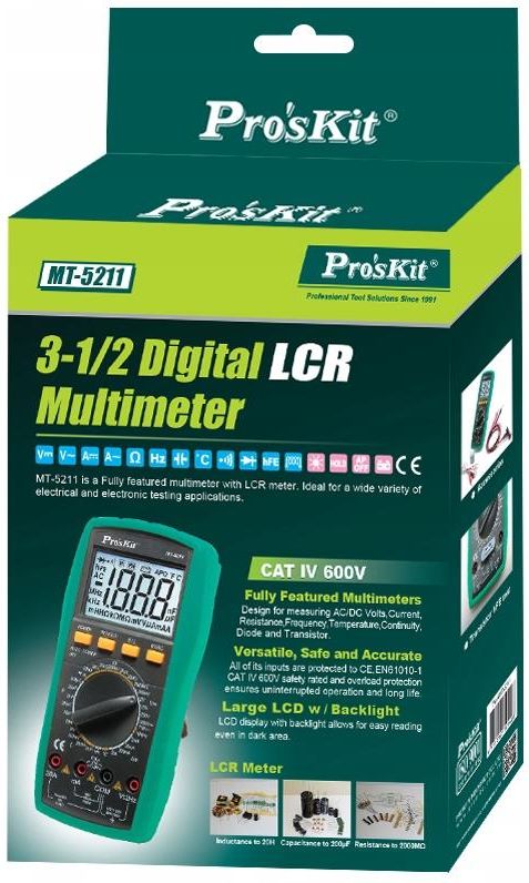 Miernik uniwersalny Pro'Skit Multimetr Cyfrowy MT5211 - Opinie i ceny ...