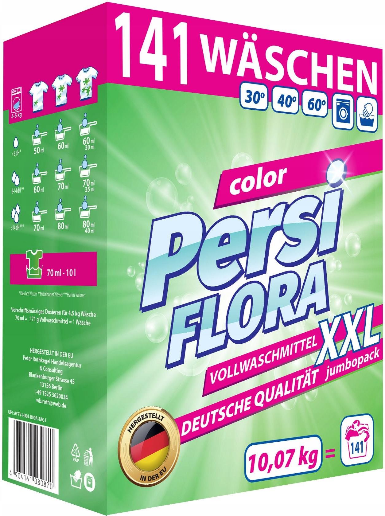 Persi Flora Fresh Proszek Do Prania Color 10,07 Kg - Opinie i ...