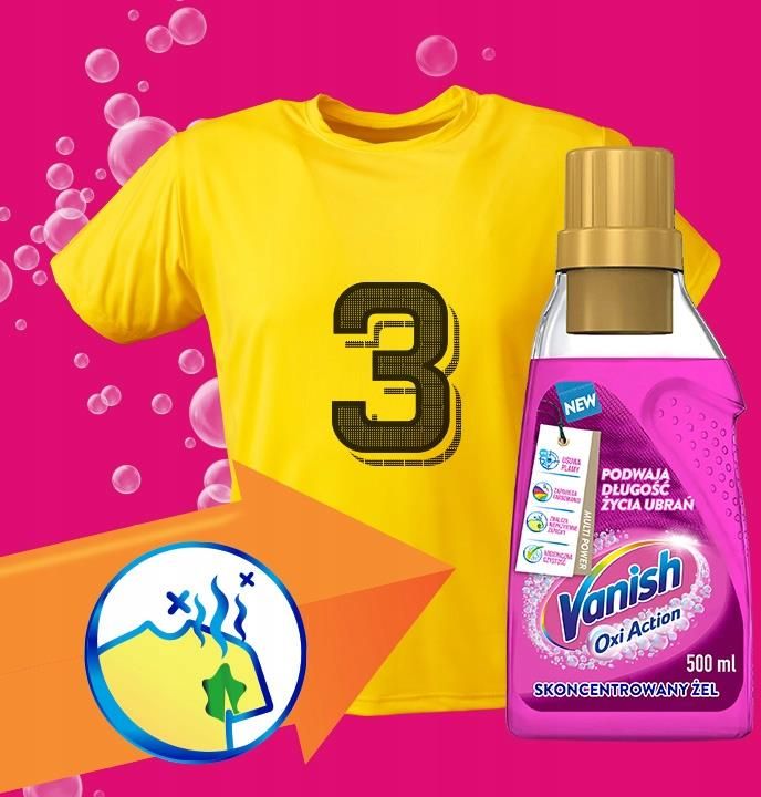 Vanish Oxi Odplamiacz Żel Pink Do Kolorów 2X 500Ml - Opinie i ...