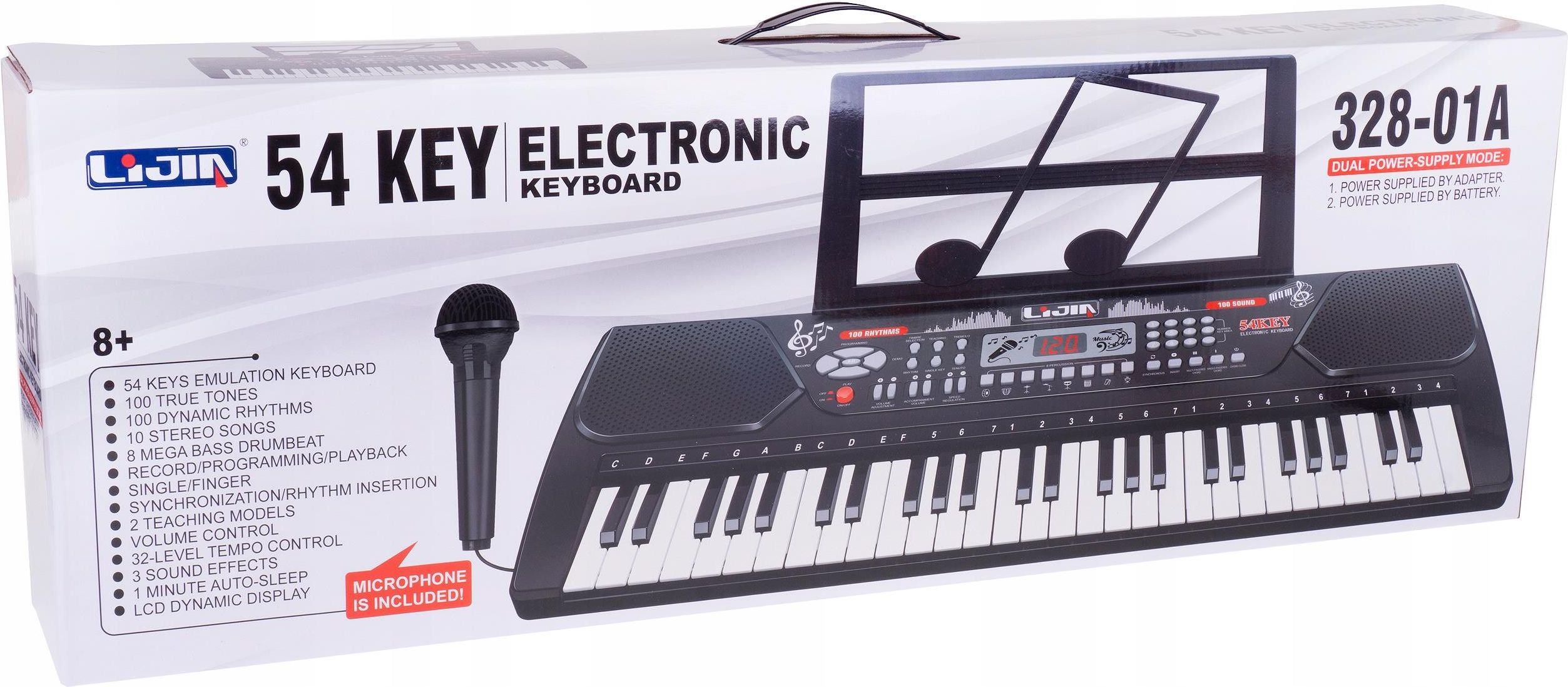 Lijin Organy Keyboard Mikrofon 54 Klawisze Zasilacz - Ceny i opinie ...